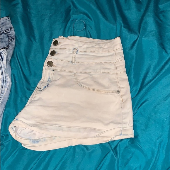 Shorts | High Waisted Cream Colored Shorts | Poshmark